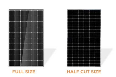 Half-cut solar panels | solar twin cell PV module - Novergy Solar