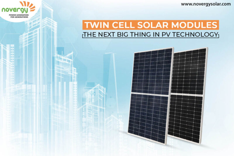Half-cut solar panels | solar twin cell PV module - Novergy Solar